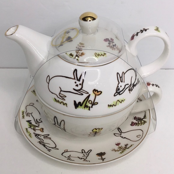 Grace Teaware | Dining | Grace Teaware Rabbits Flowers And Grass Fine ...